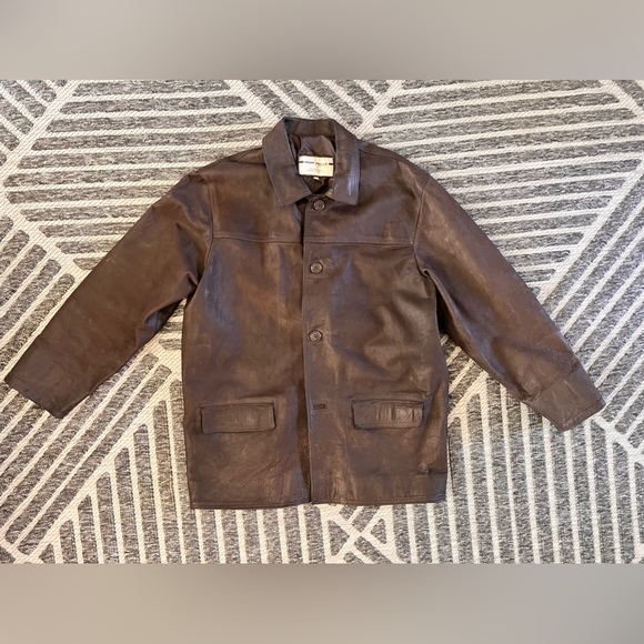 Vera Pelle | Jackets & Coats | Vera Pelle Sz Large Italian Heavy Brown ...